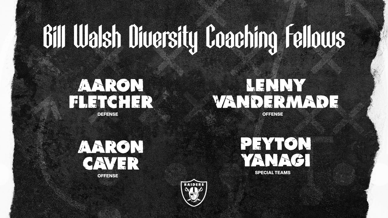 Raiders announce 2024 Bill Walsh Diversity Coaching Fellows