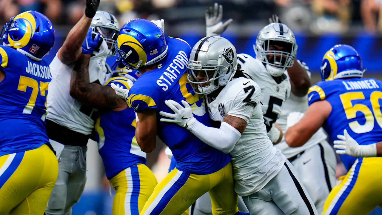 Raiders 2024 Week 7 Highlights vs. Los Angeles Rams | Tre'von Moehrig ...