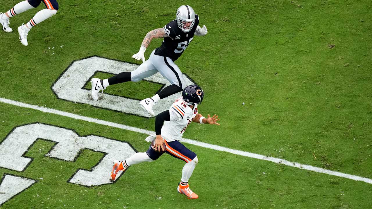 Raiders 2025 Week 4 Highlights vs. Chicago Bears | Maxx Crosby defensive highlights against the ...