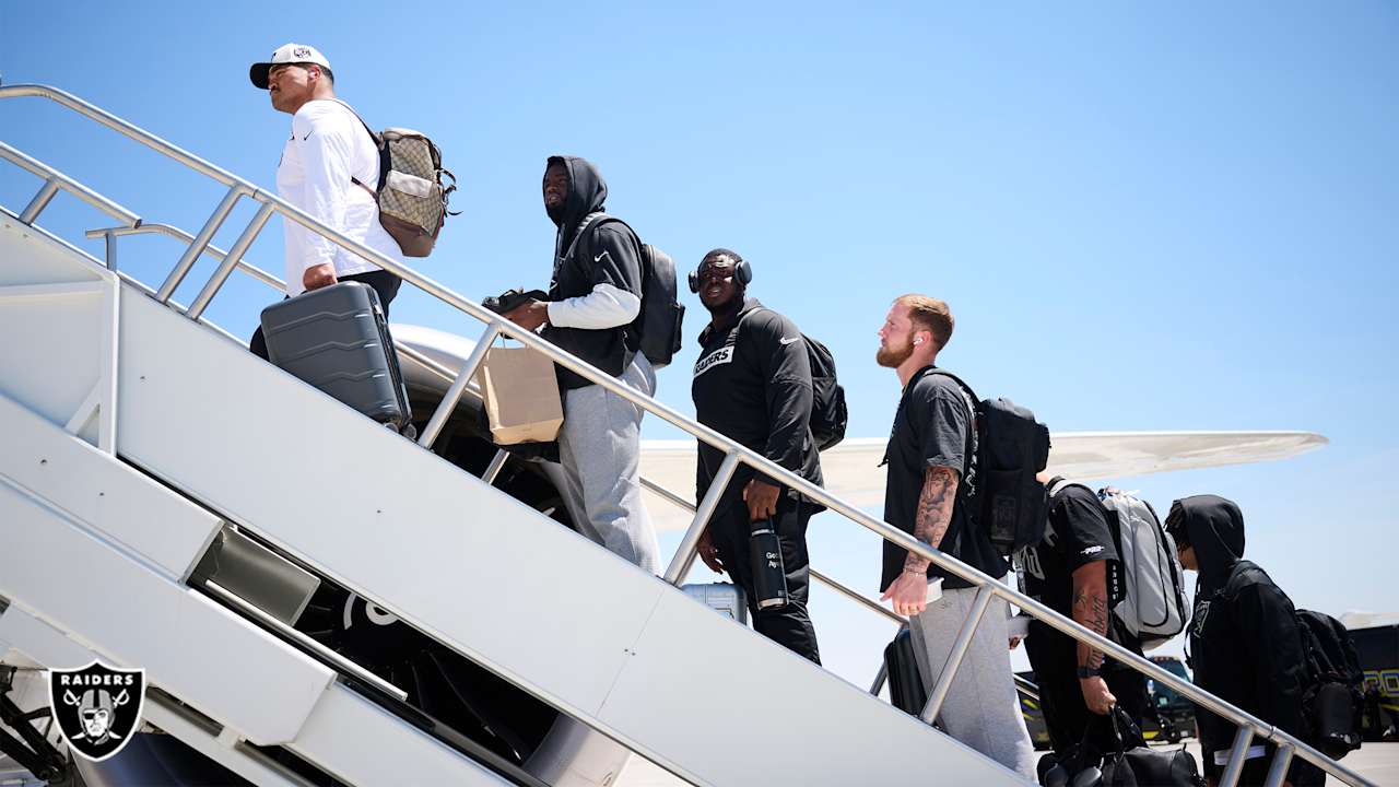 Photos: Raiders depart for preseason game against the Seattle Seahawks