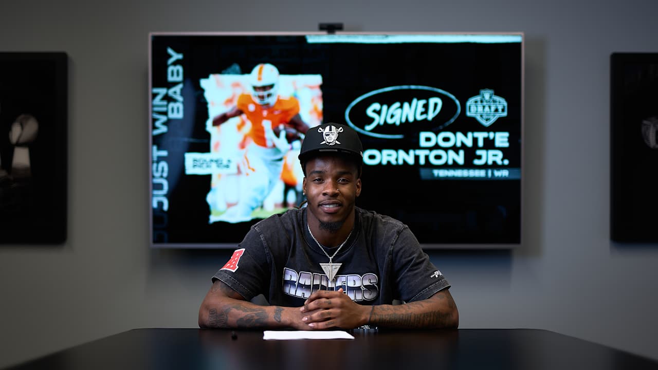 Raiders sign fourth-round pick WR Dont’e Thornton Jr.