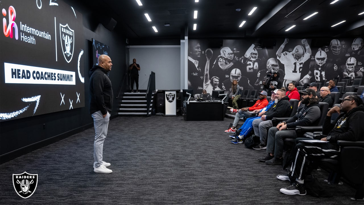 Photos: Raiders host local football coaches at HQ