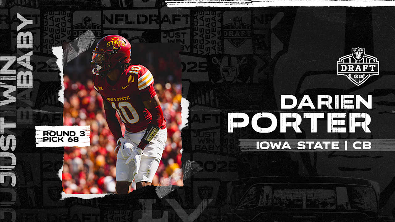 Raiders select cornerback Darien Porter from Iowa State with No. 68 pick