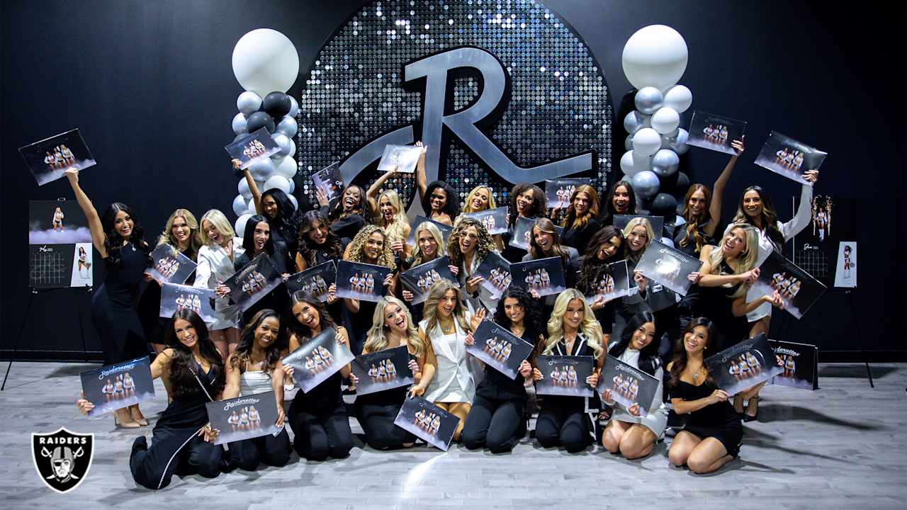 Photos: Raiderettes surprise calendar release party
