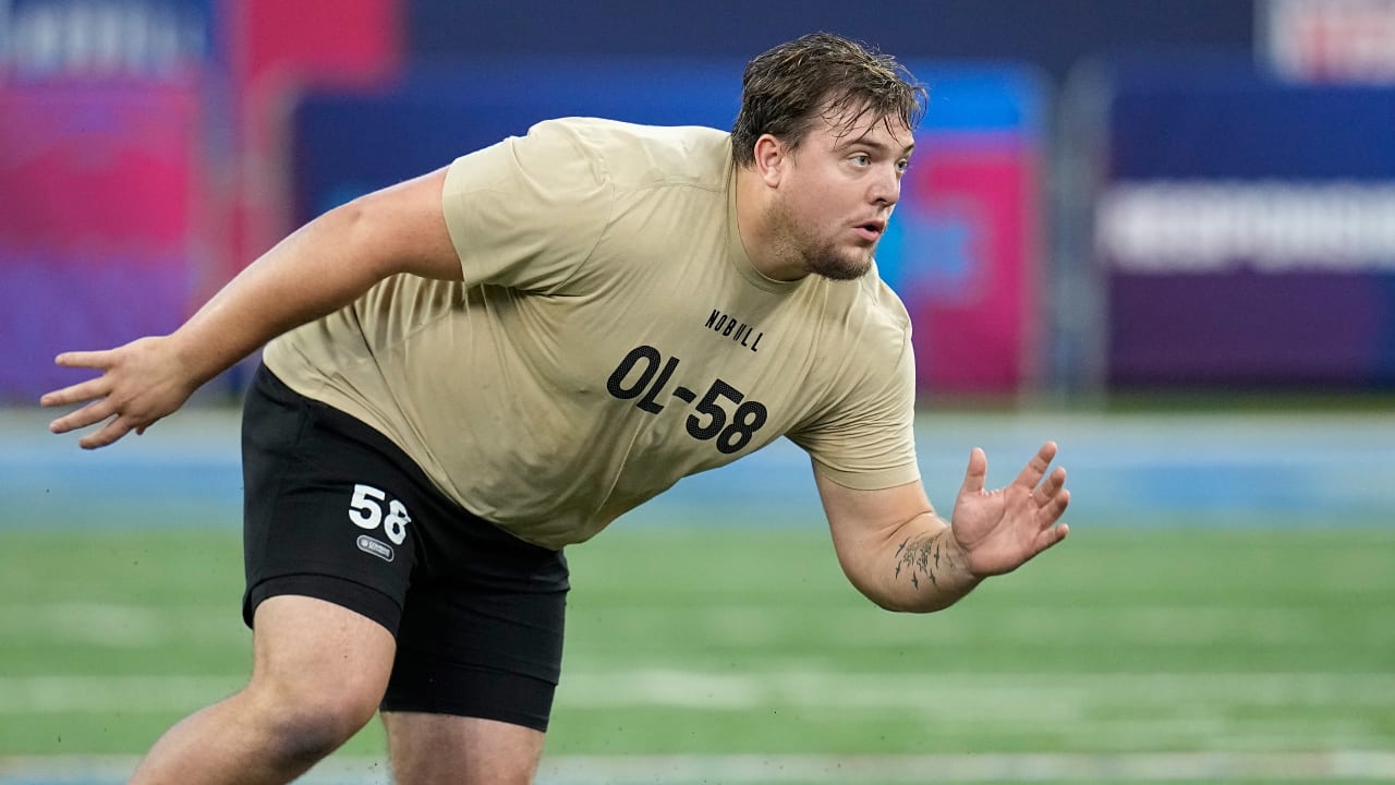 Watch: Jackson Powers-Johnson's 2024 NFL Scouting Combine workout