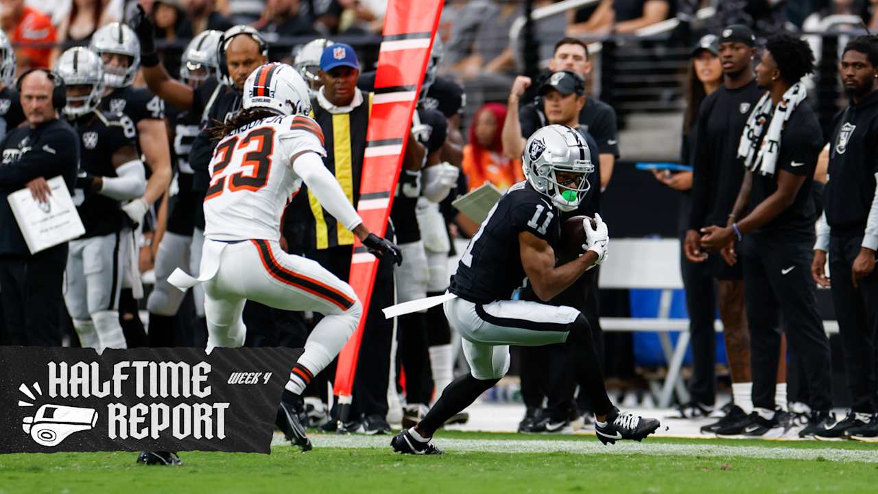 Halftime Report: Raiders erase 10-point deficit to tie with Browns