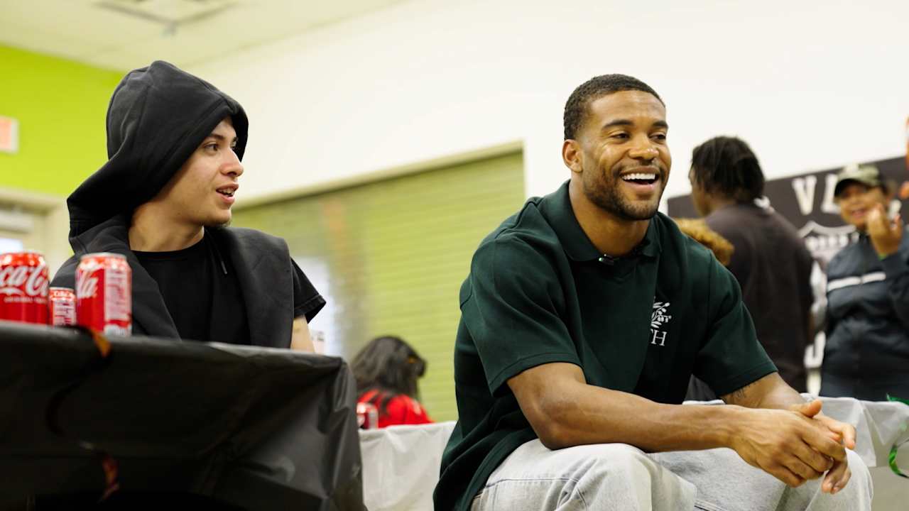 Jeremy Chinn visits Shannon West Homeless Youth Center