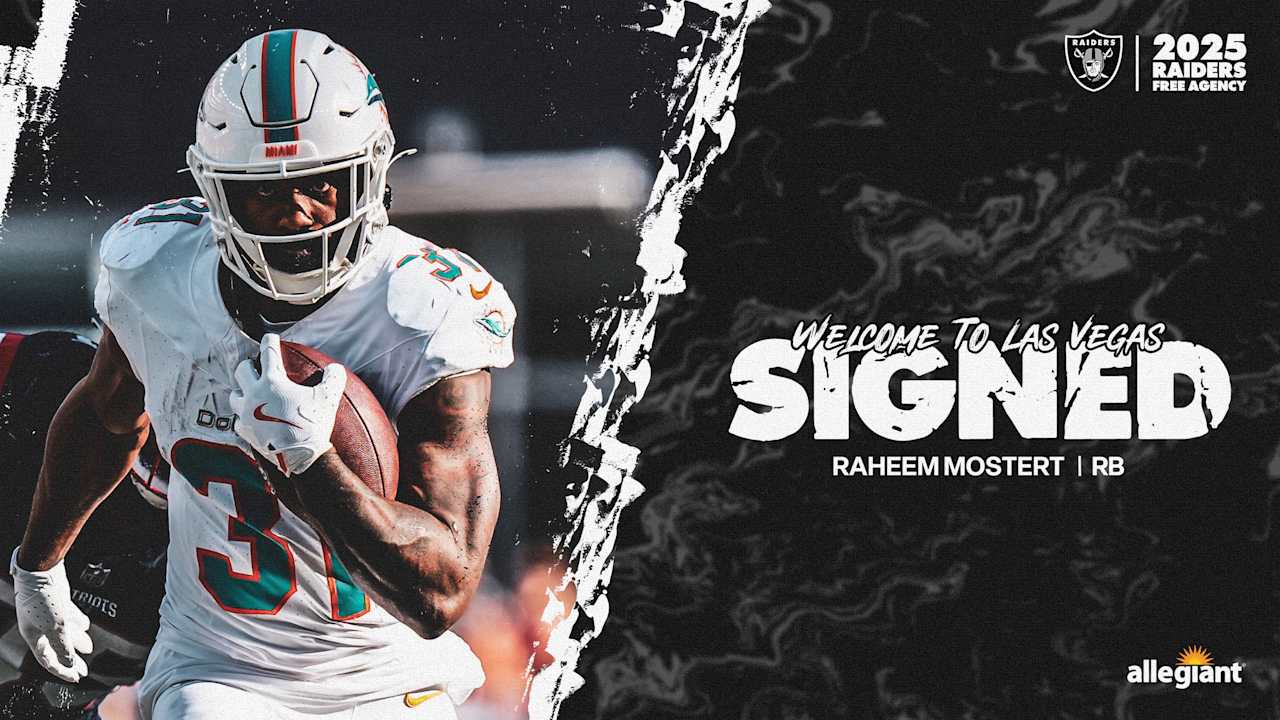 Raiders sign RB Raheem Mostert