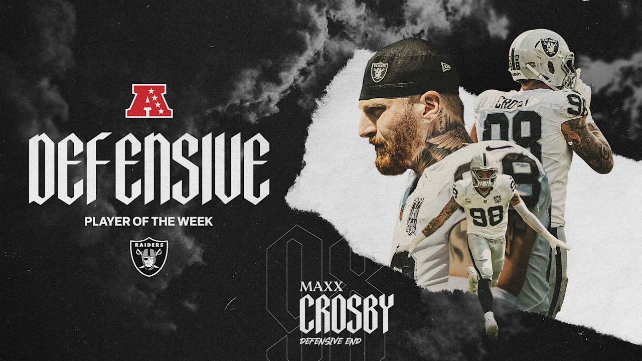 Maxx Crosby named AFC Defensive Player of the Week