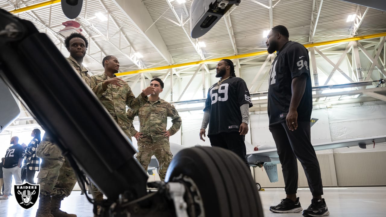Raiders visit to Creech Air Force Base | Salute to Service | 2023