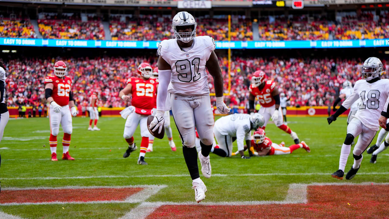 Bilal Nichols defensive touchdown | Raiders 2023 Week 16 Highlights vs. Kansas City Chiefs