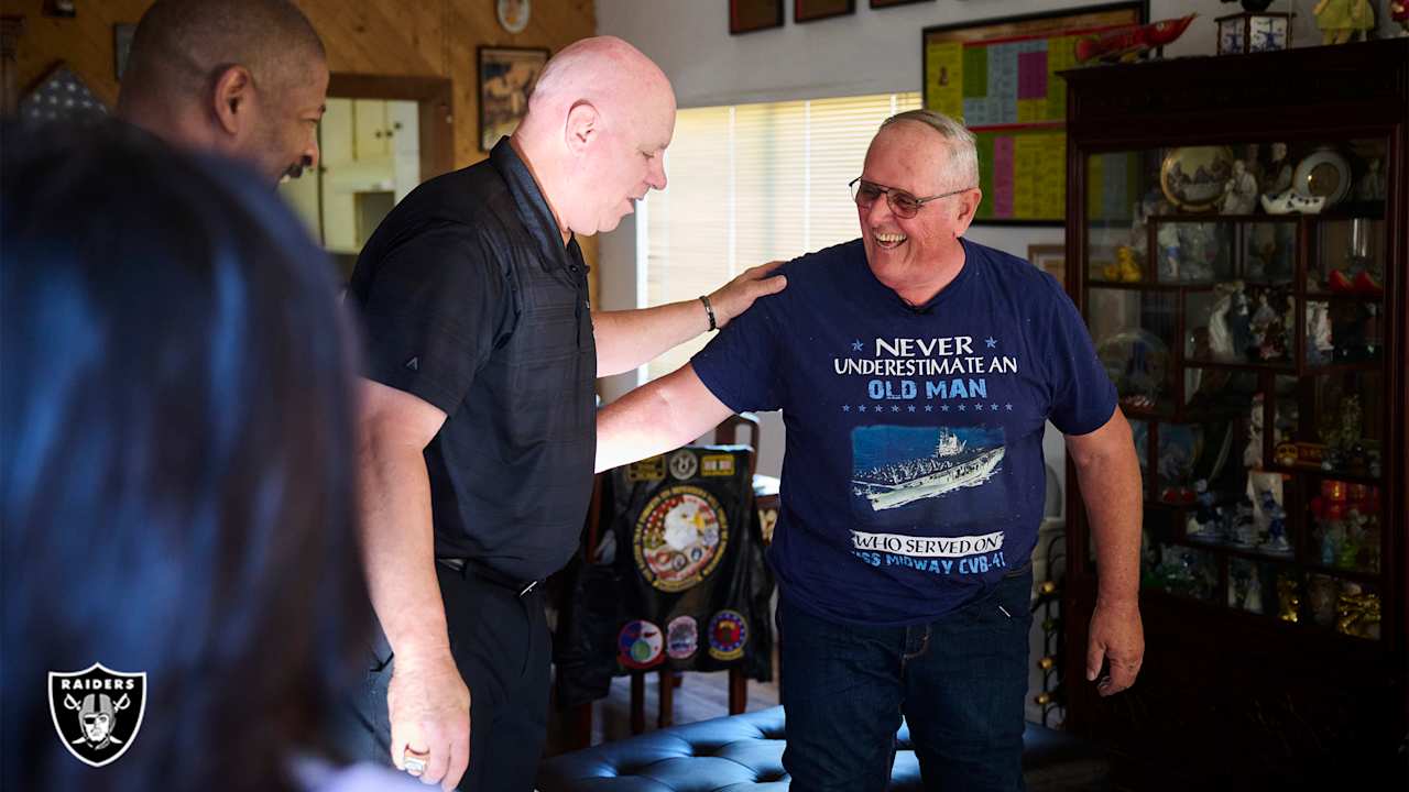 Watch: Raiders surprise veterans with tickets to Salute to Service game ...