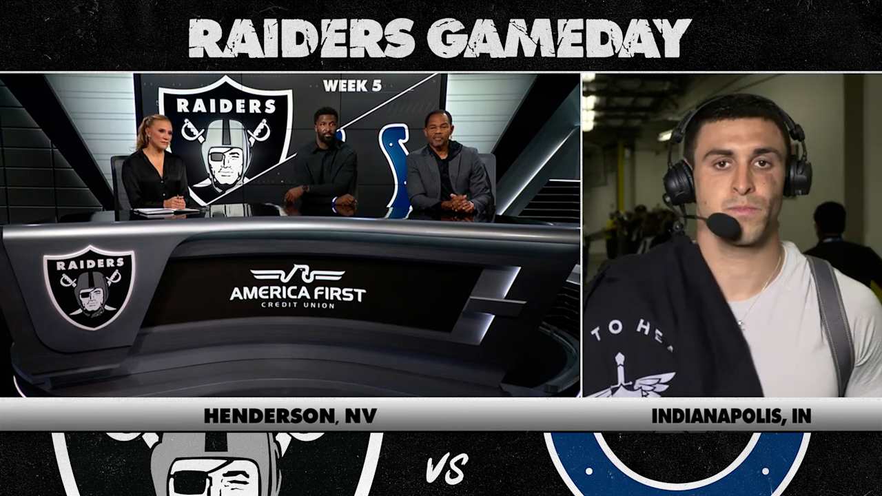 Raiders Gameday | Postgame recap of Raiders' Week 5 loss to the Indianapolis Colts | 2025 NFL ...