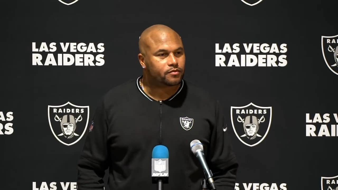 Antonio Pierce addresses the media after Week 14 vs. Tampa Bay ...