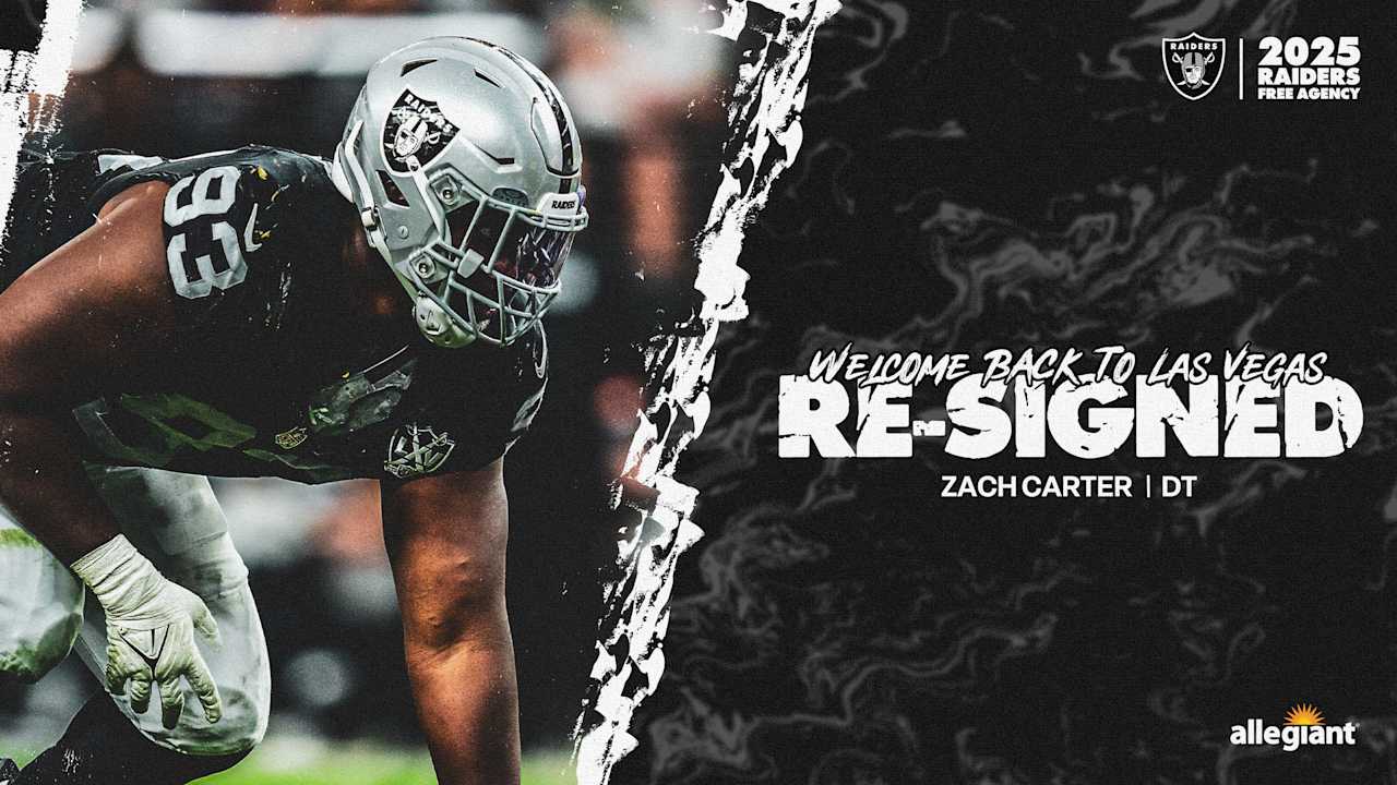 Raiders re-sign DT Zach Carter