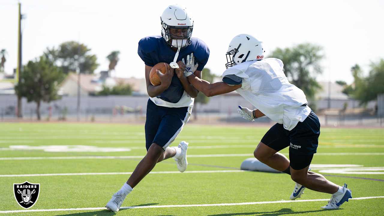 Photos: Raiders hype up local high school football teams