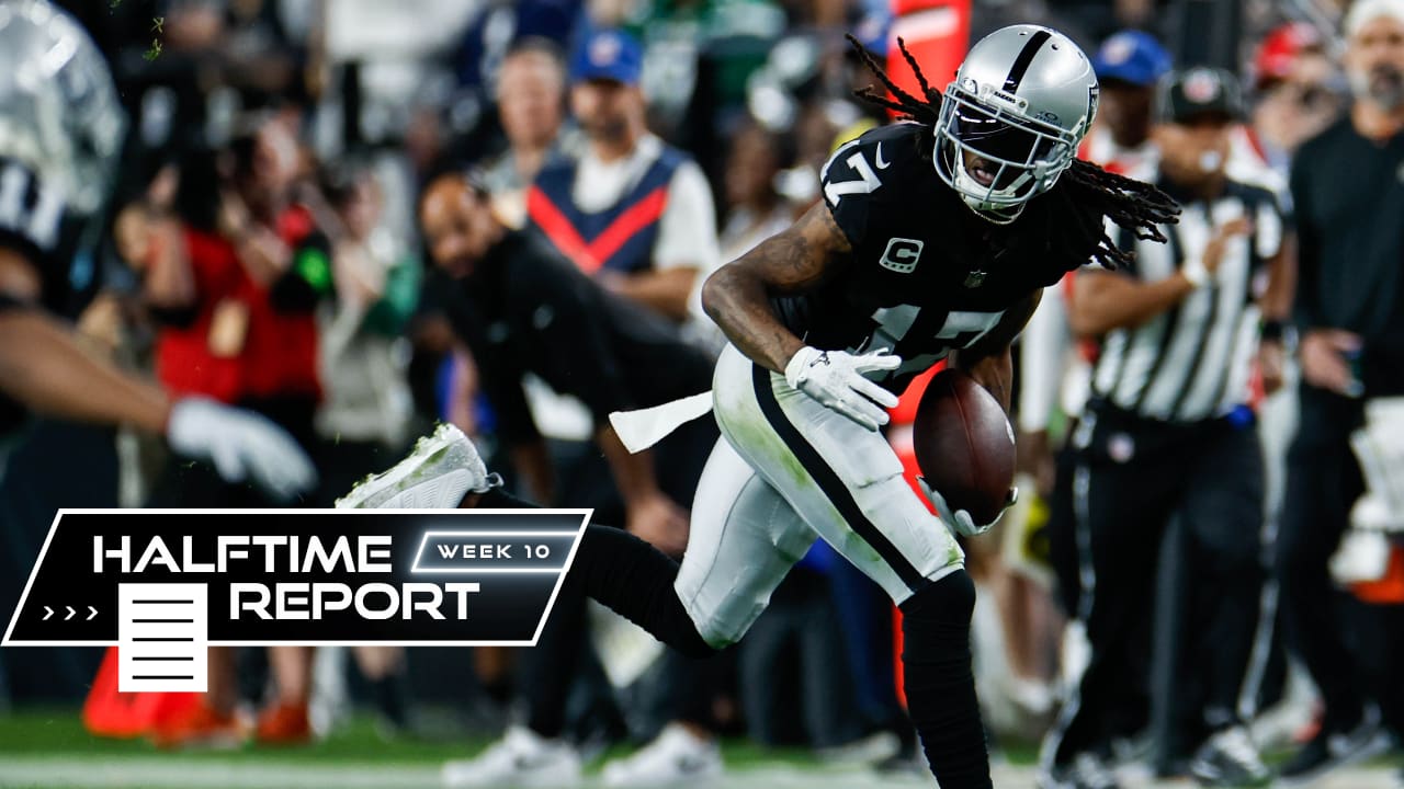Halftime Report: Slow start for the Raiders on Sunday Night Football