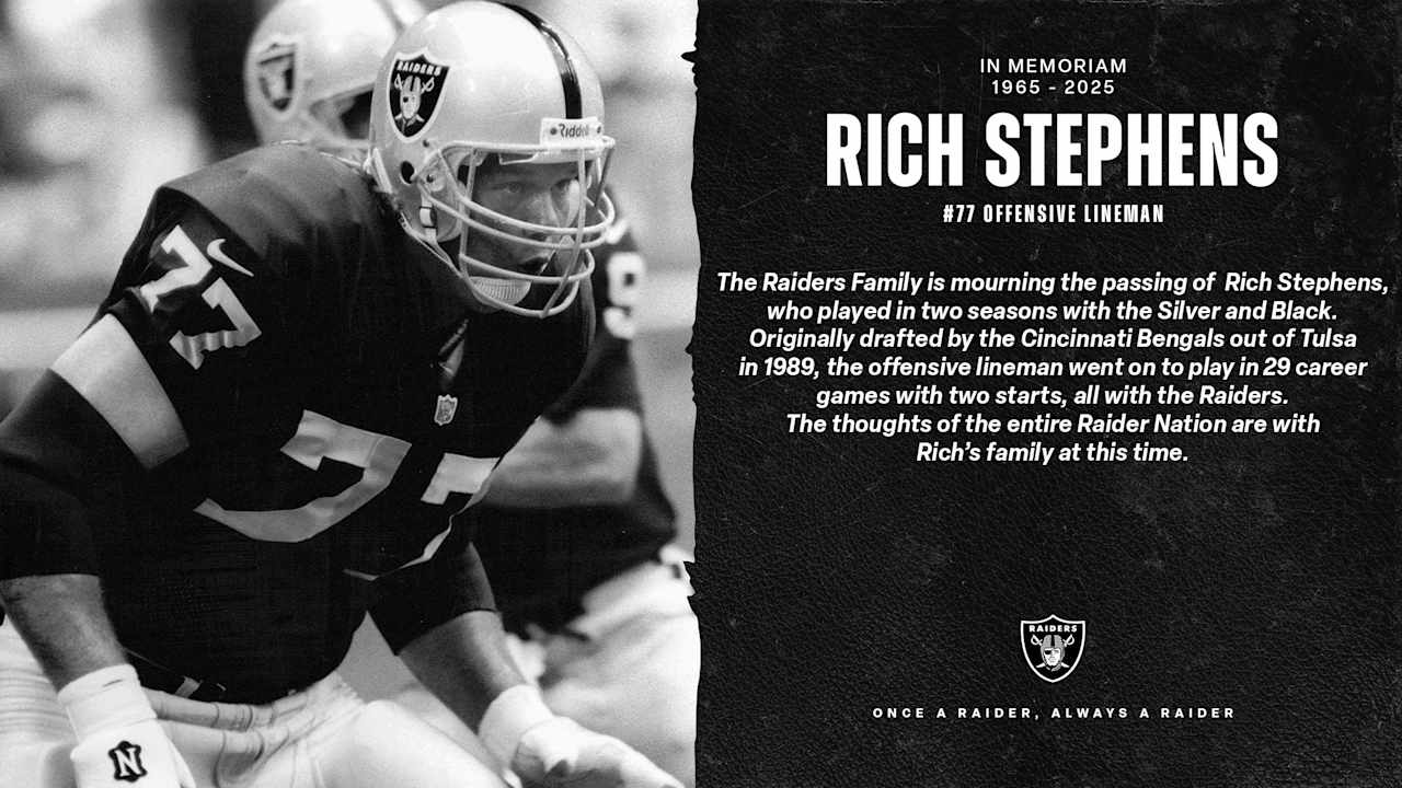 Raiders mourn the passing of Rich Stephens