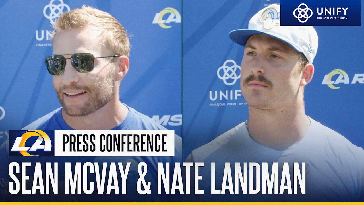 Sean McVay & Nate Landman Press Conference | Head coach Sean McVay & linebacker Nate Landman on ...