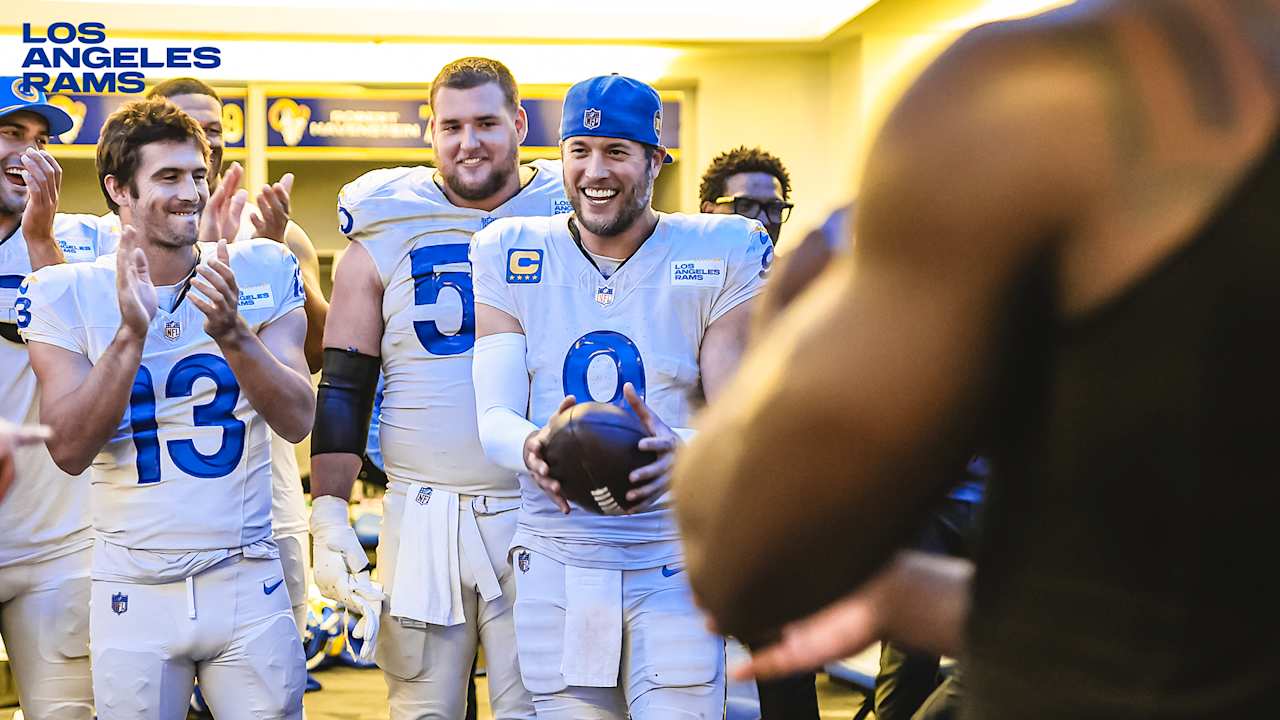 LOCKER ROOM PHOTOS: Inside the locker room after Rams' 30 - 20 victory ...