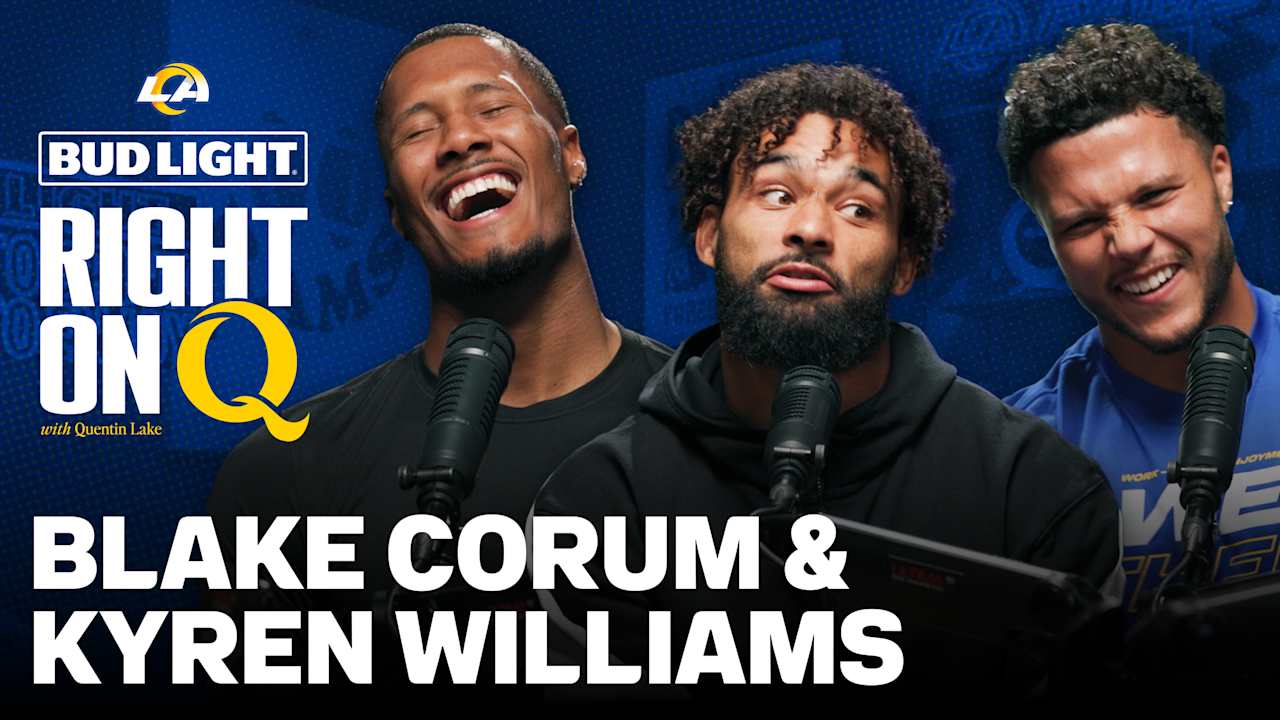 Los Angeles Rams running back Kyren Williams & running back Blake Corum: Juking defenders ...