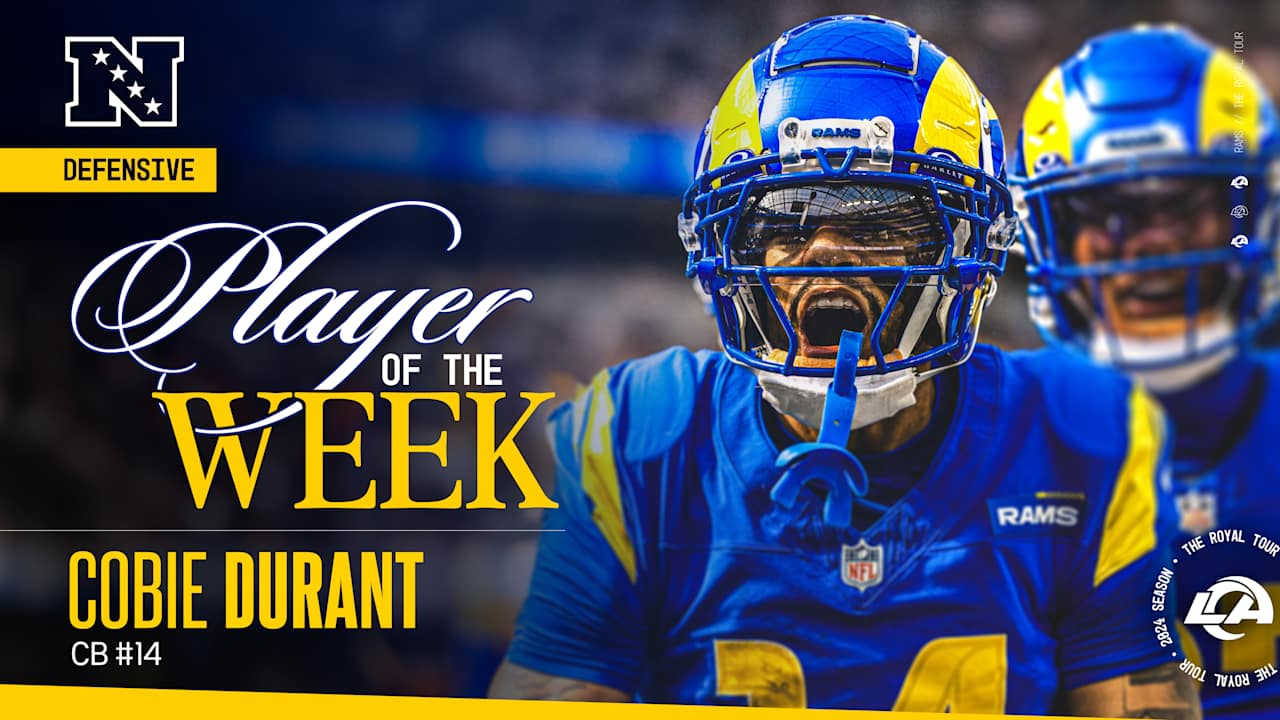 Rams cornerback Cobie Durant named NFC Defensive Player of the Week for ...