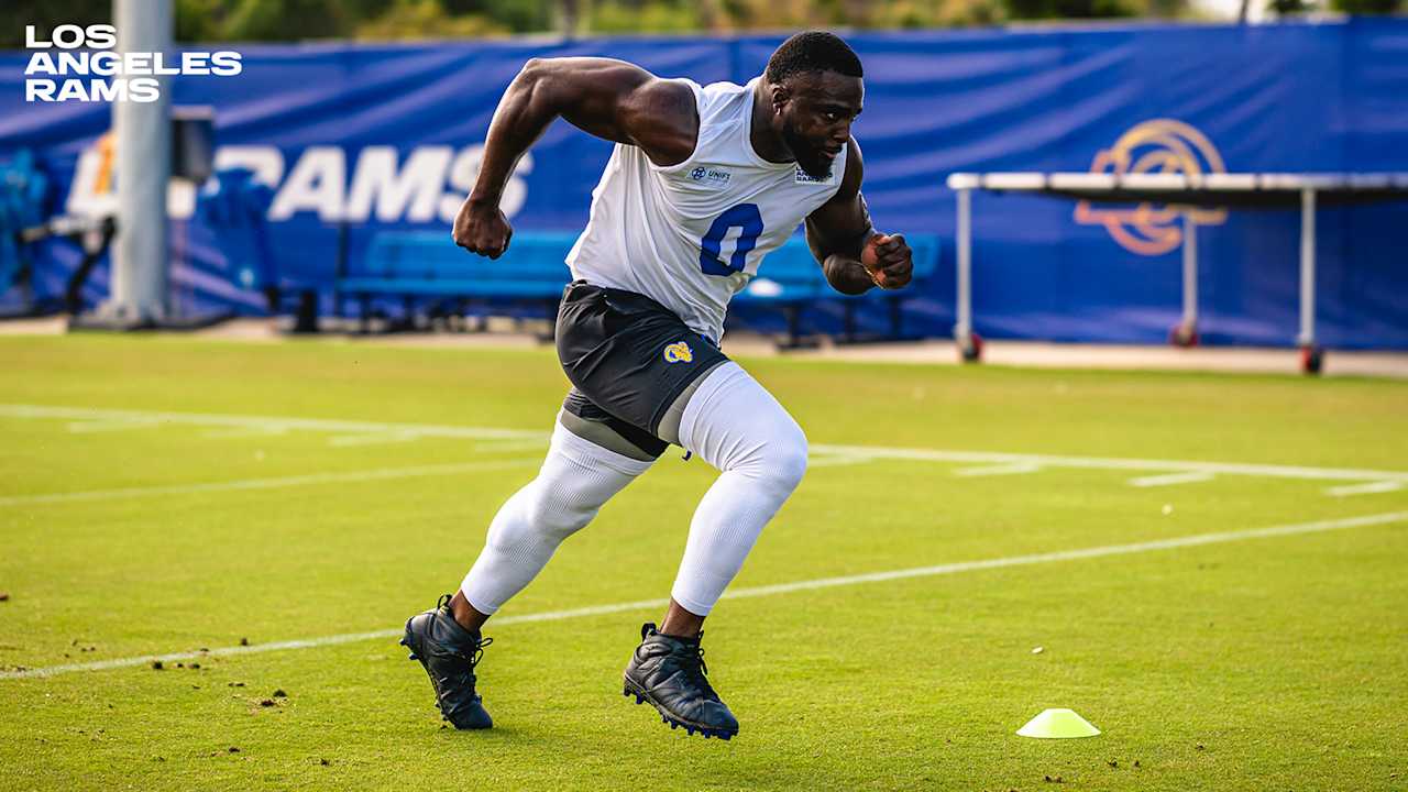Rams outside linebacker Byron Young takes up pilates as part of ...