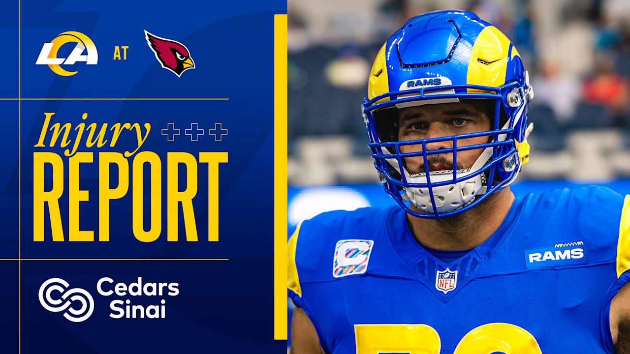 Rams Injury Report, Week 2 at Cardinals: Quentin Lake, Kevin Dotson and ...