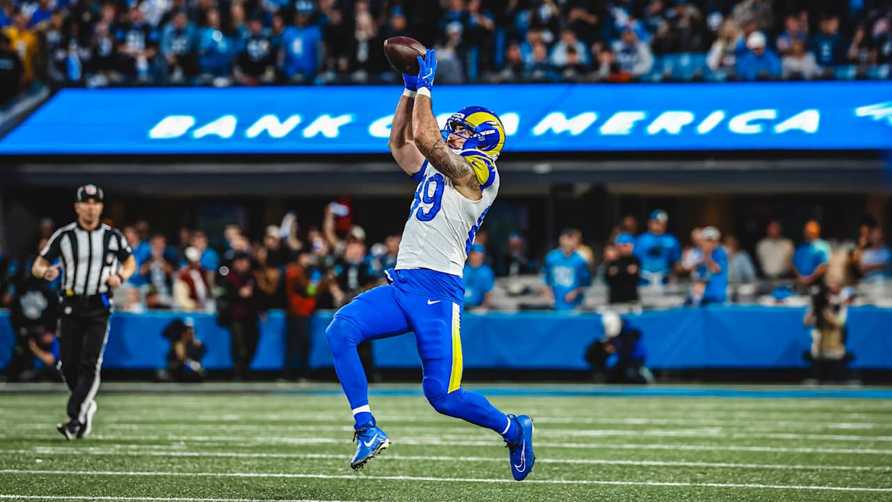 Tyler Higbee 36-yard catch - Los Angeles Rams Highlights - Wild Card vs ...