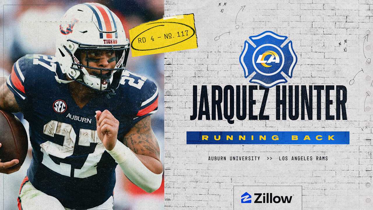 2025 NFL Draft: Running Back Jarquez Hunter, Auburn, Round 4, Pick 117