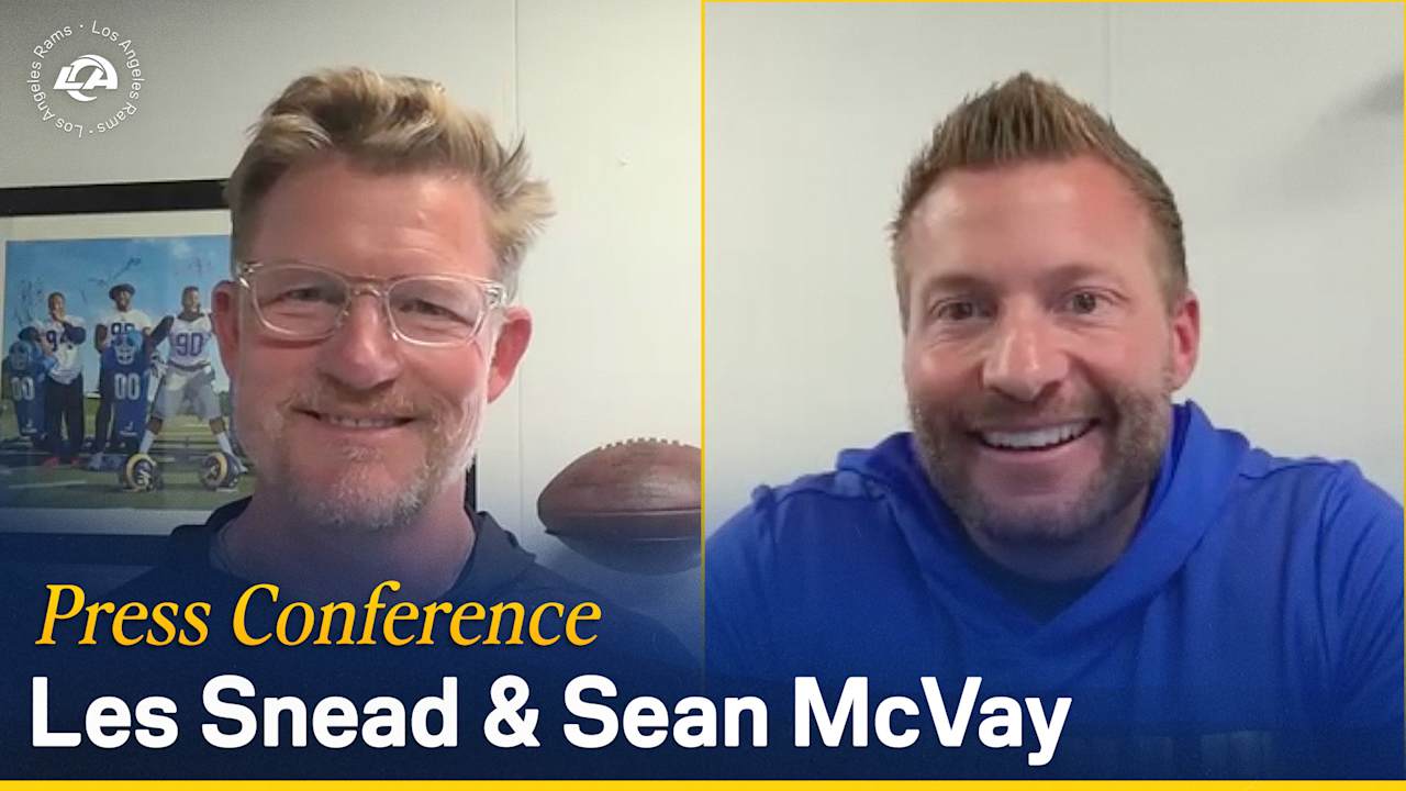 Les Snead & Sean McVay talk about scouting prospects, new draft venue ...