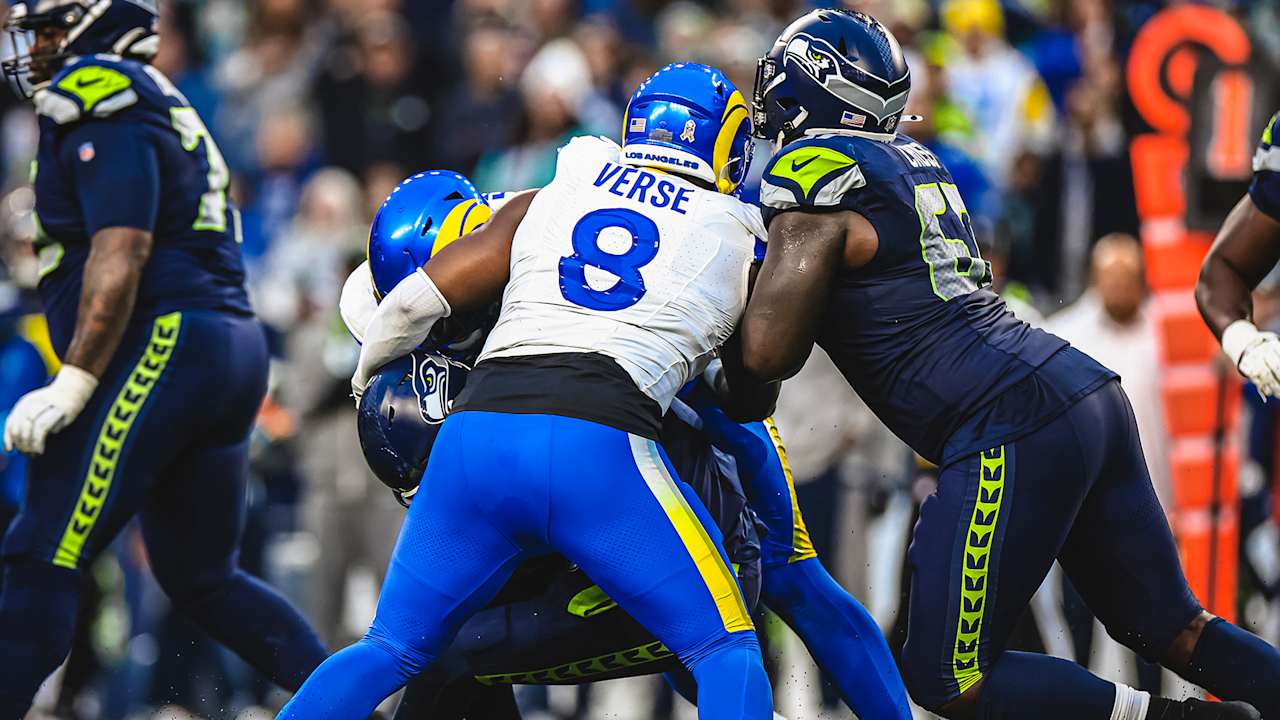 Jared Verse tackle for loss | Los Angeles Rams Highlights | Week 9 vs ...