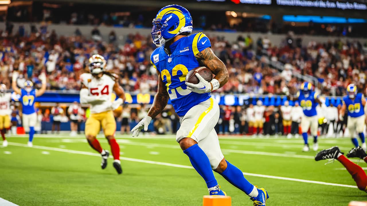 Kyren Williams 8-yard touchdown - Los Angeles Rams Highlights - Week 5 ...