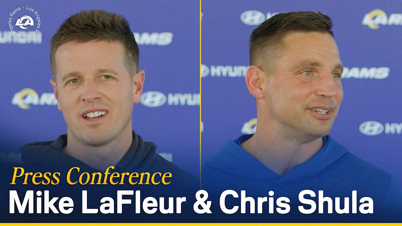 Mike LaFleur & Chris Shula press conference | Los Angeles Rams ...