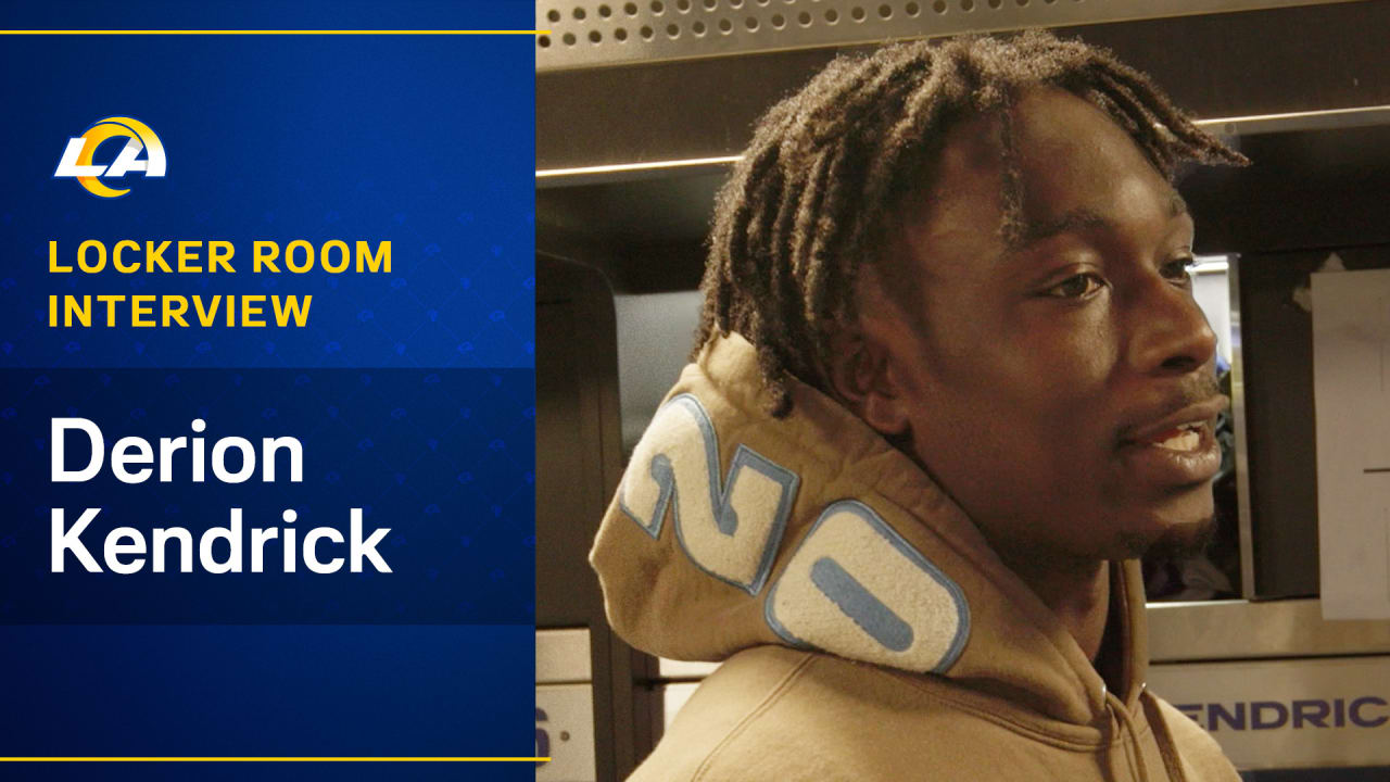 Los Angeles Rams Locker Room Availability | Derion Kendrick talks about ...