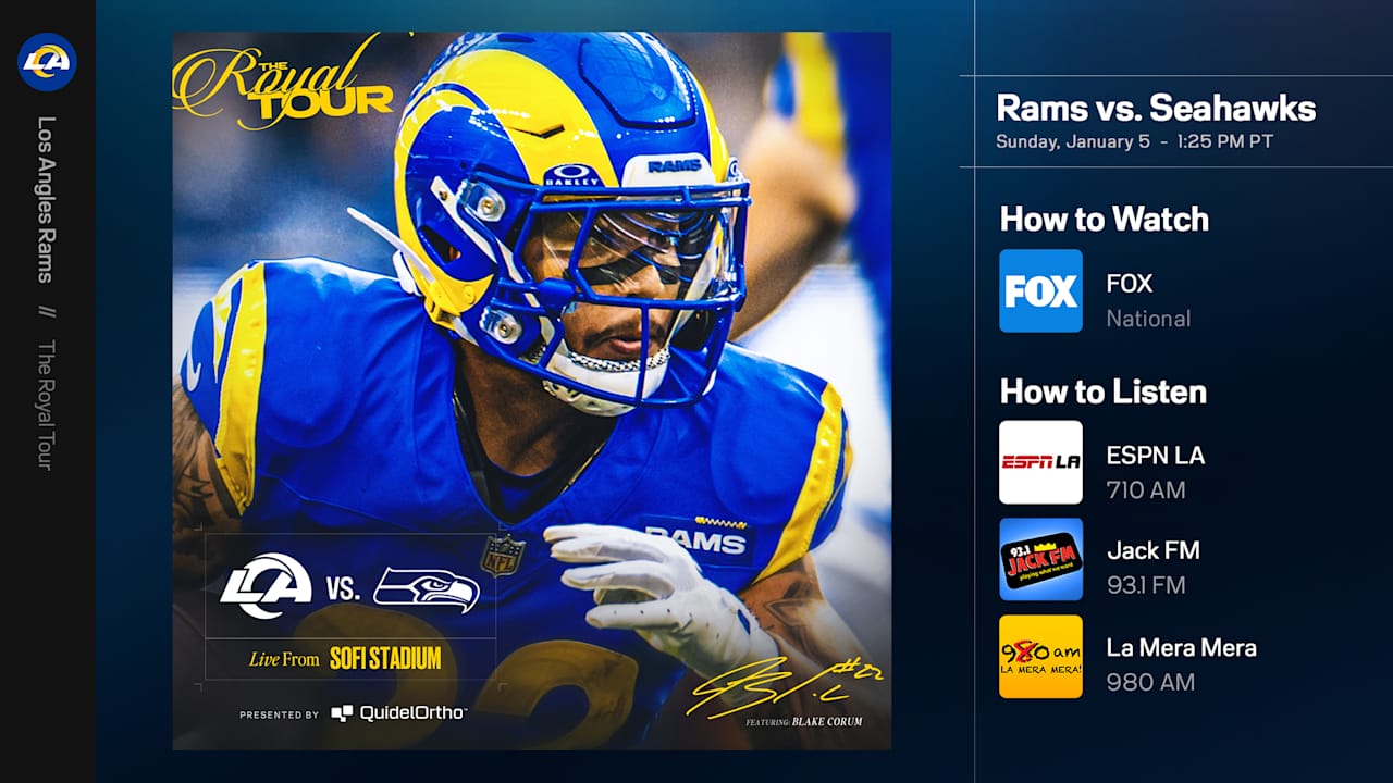 Los Angeles Rams vs. Seattle Seahawks: How to watch, listen to and live ...