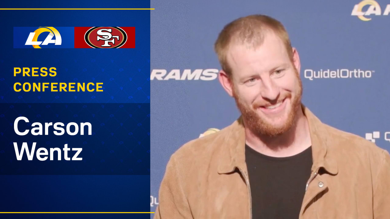 Carson Wentz breaks down his first start with the Rams & getting to ...