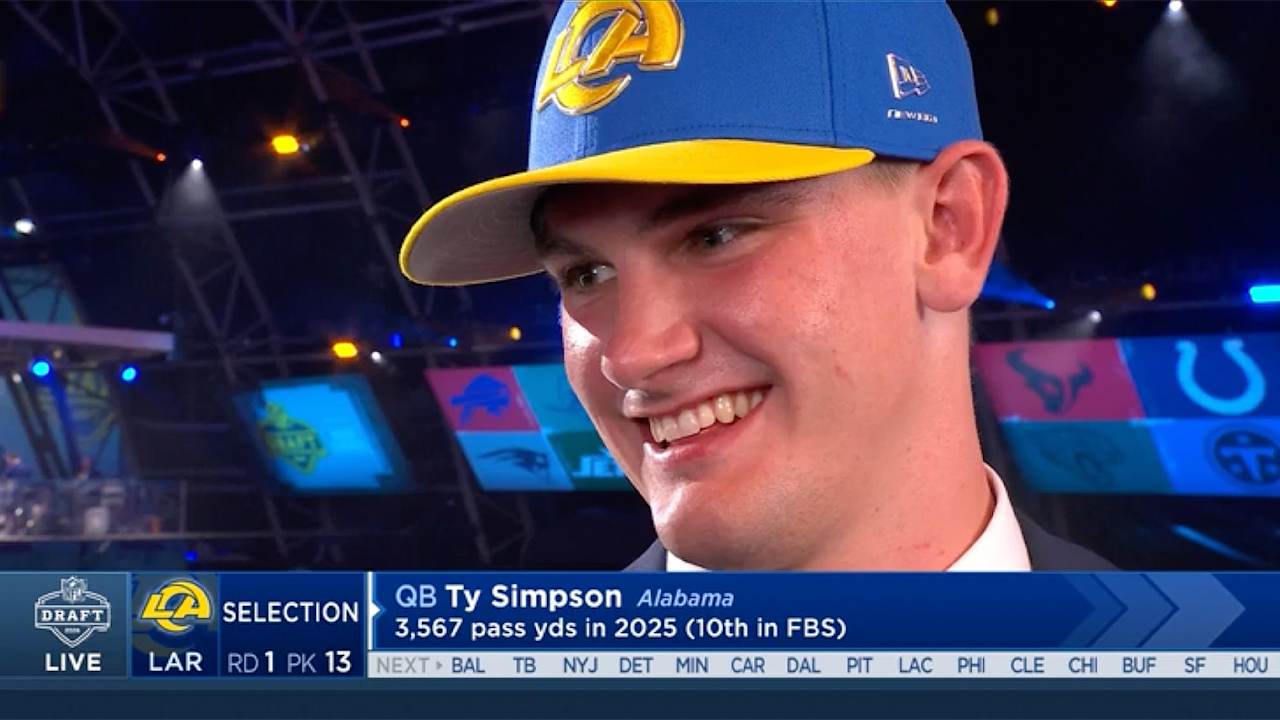 Los Angeles Rams quarterback Ty Simpson credits father for development ...