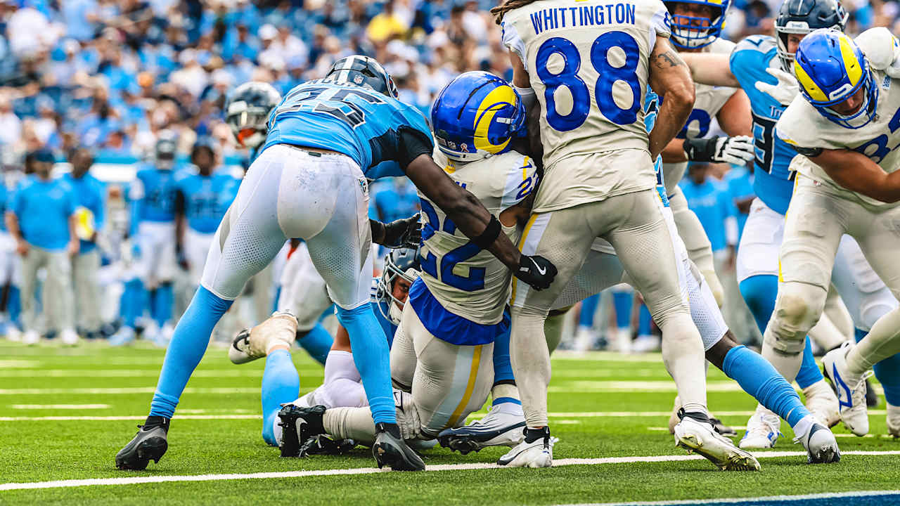 Blake Corum first NFL touchdown - Los Angeles Rams Highlights - Week 2 ...