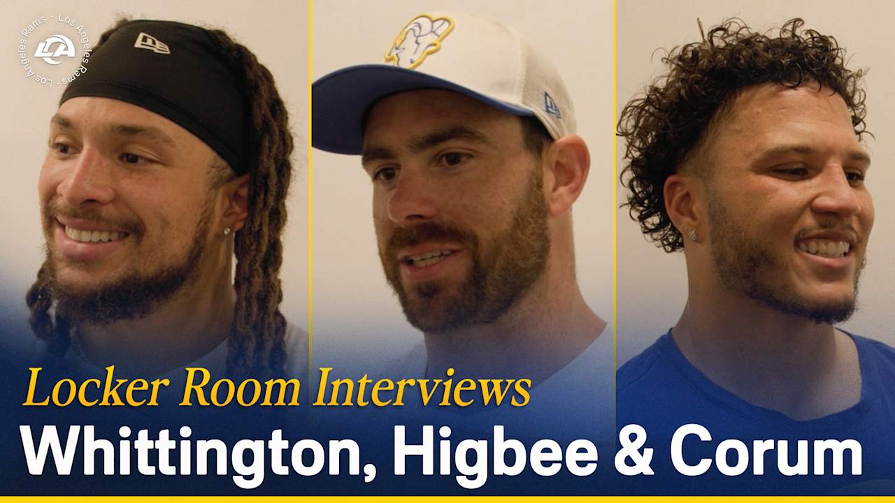 Los Angeles Rams wide receiver Jordan Whittington, tight end Tyler ...