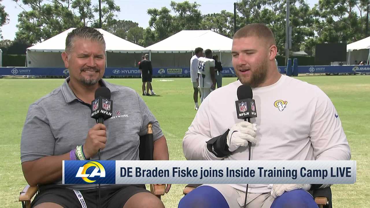 Los Angeles Rams defensive end Braden Fiske reflects on rookie season ...