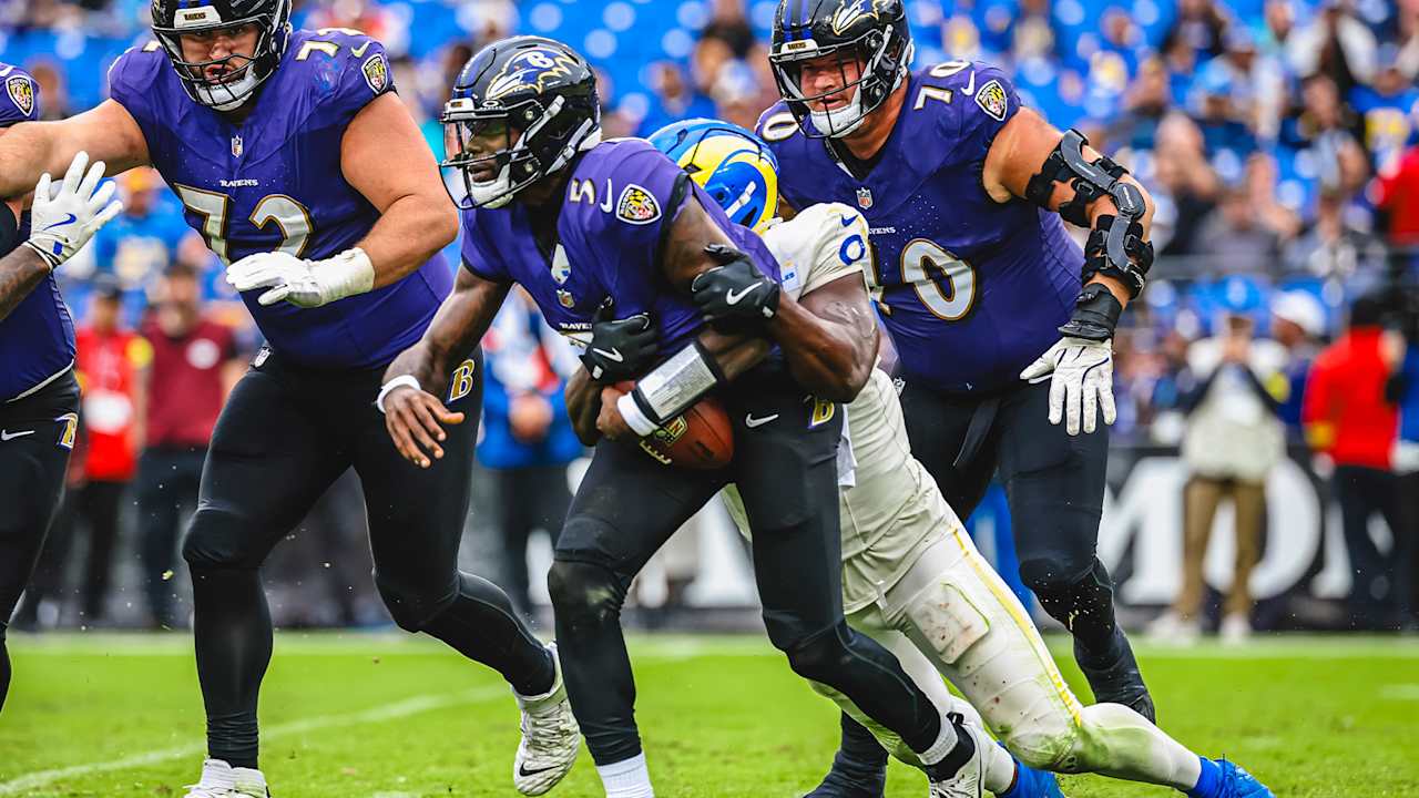 Byron Young sacks Tyler Huntley | Los Angeles Rams Highlights - Week 6 ...