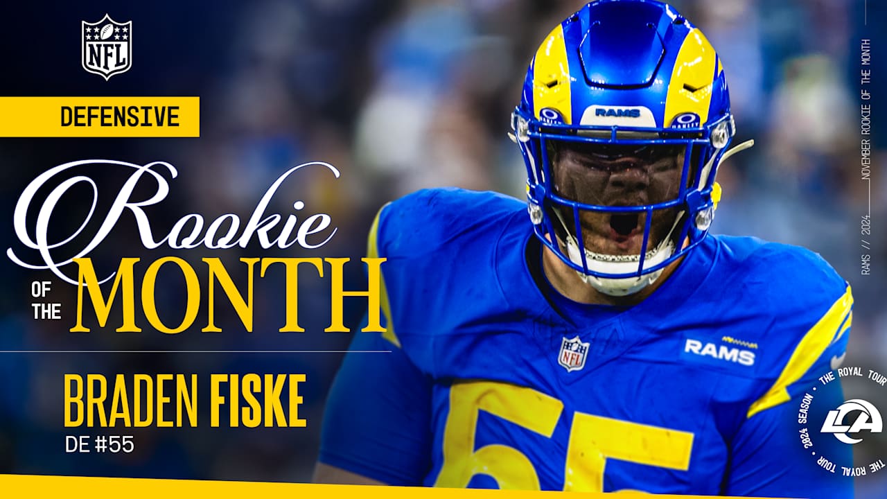 Rams defensive end Braden Fiske named NFL Defensive Rookie of the Month ...