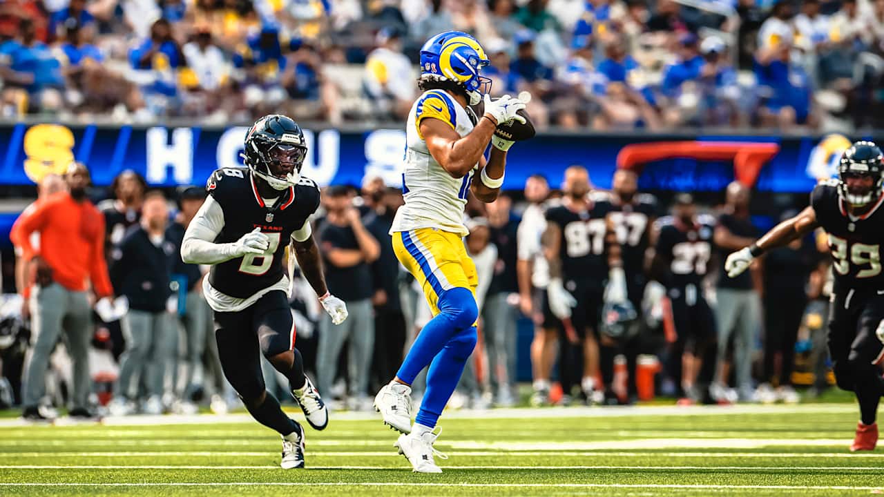 Matthew Stafford 25-yard throw Puka Nacua | Los Angeles Rams Highlights - Week 1 vs. Houston ...