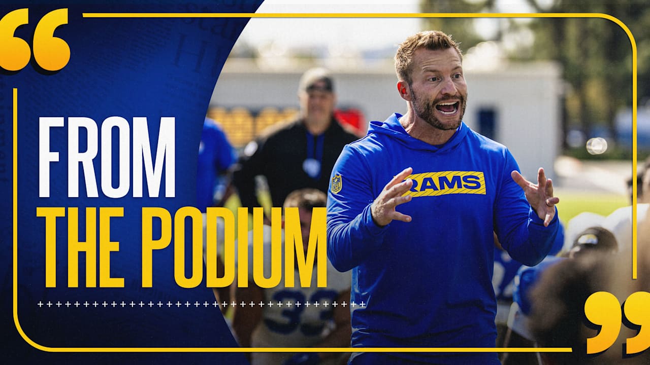 From the Podium: Rams' Sean McVay, Matthew Stafford, Davante Adams ...