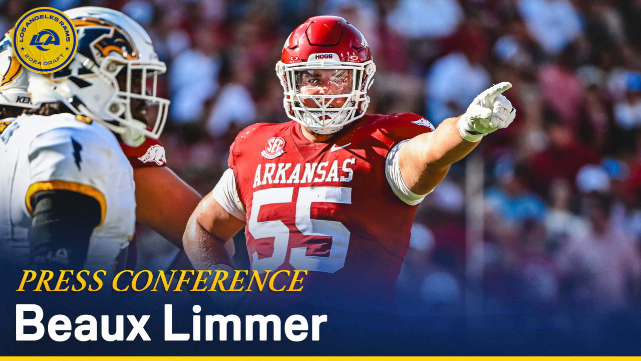 Rams 2024 NFL Draft Press Conference | Beaux Limmer on getting drafted ...