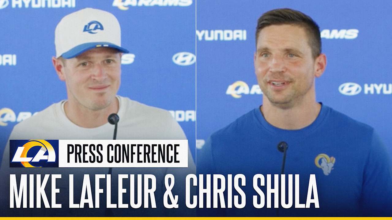 Los Angeles Rams offensive coordinator Mike LaFleur & defensive ...