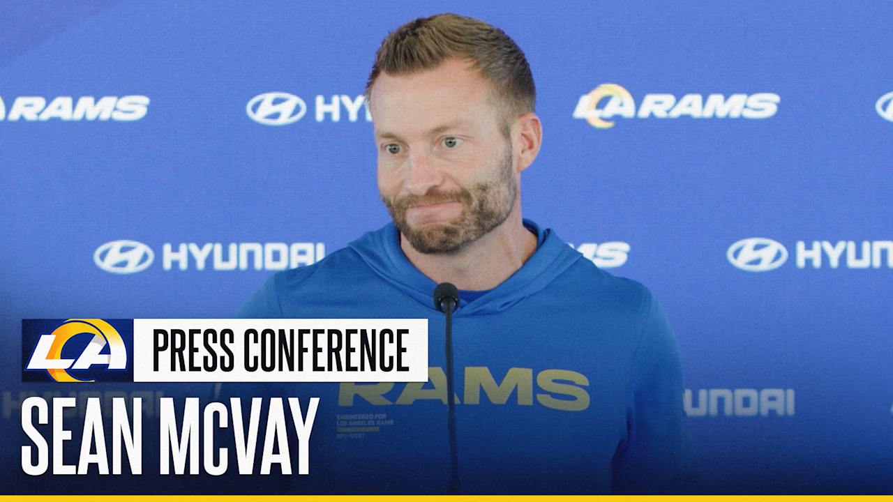Los Angeles Rams head coach Sean McVay - Injury updates for Monday ...
