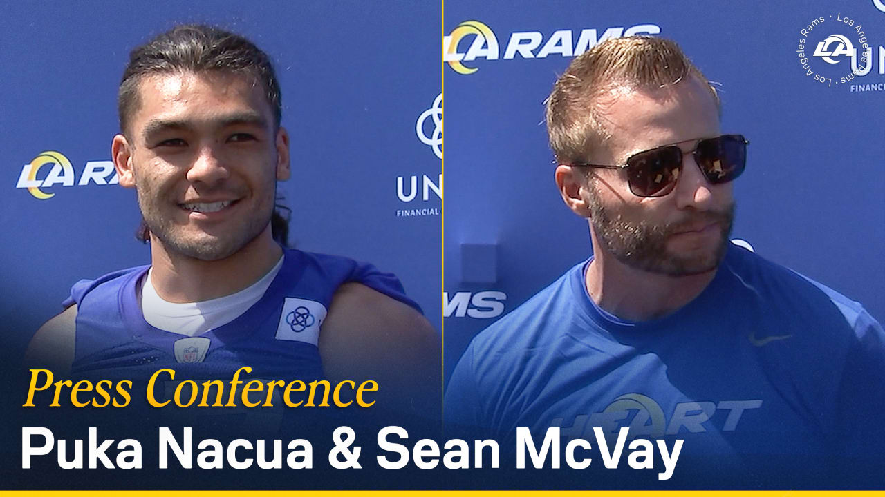 Los Angeles Rams Training Camp Press Conference | Wide receiver Puka ...