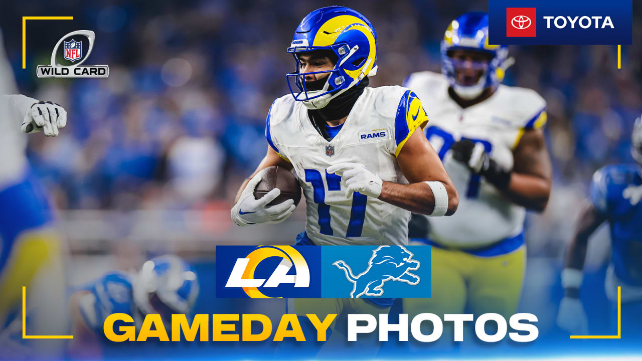 GAME PHOTOS: Rams face Detroit Lions for Wild Card matchup at Ford Field